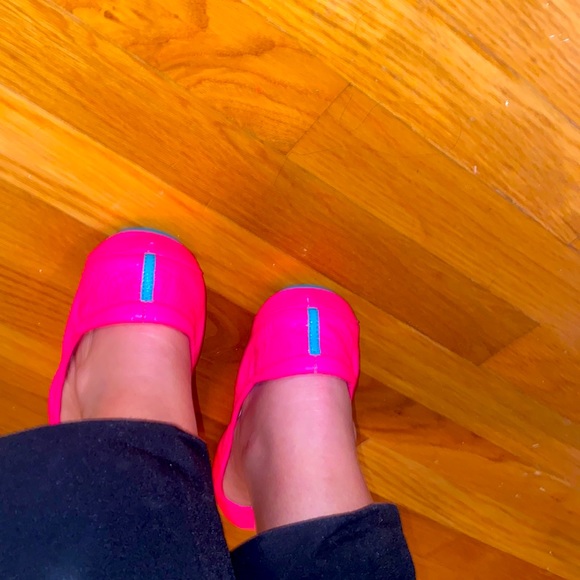 Tieks | Shoes | Tieks Neon Pink Pop Pink Ballet Flat | Poshmark
